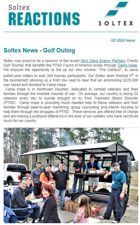 Soltex Reactions - Soltex, Inc.